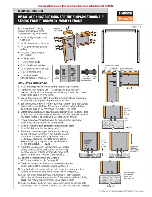 T-SFINSTALL10 - Simpson Strong-Tie