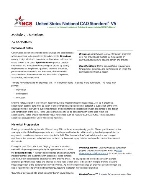 United States National CAD Standard, v5 - Uniform Drawing System ...