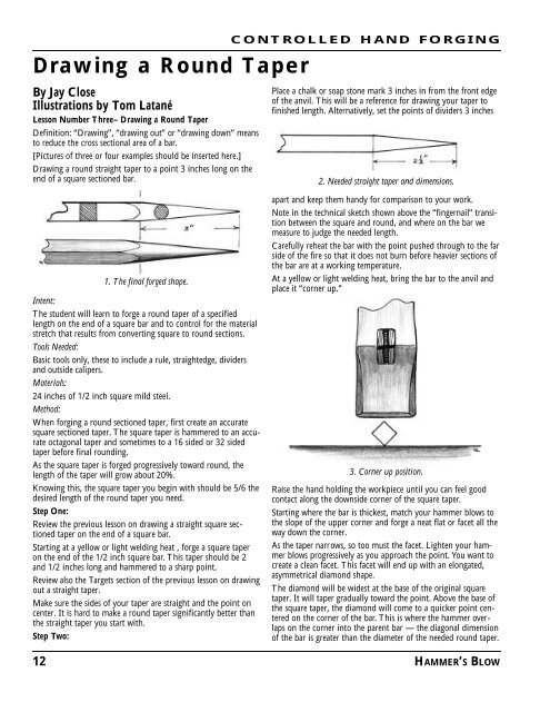 Drawing a Round Taper & Bending - Abana