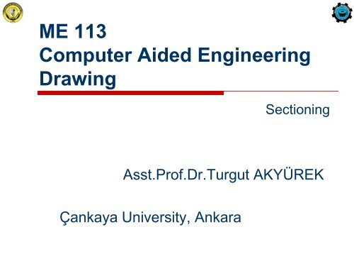 ME 113 Computer Aided Engineering Drawing