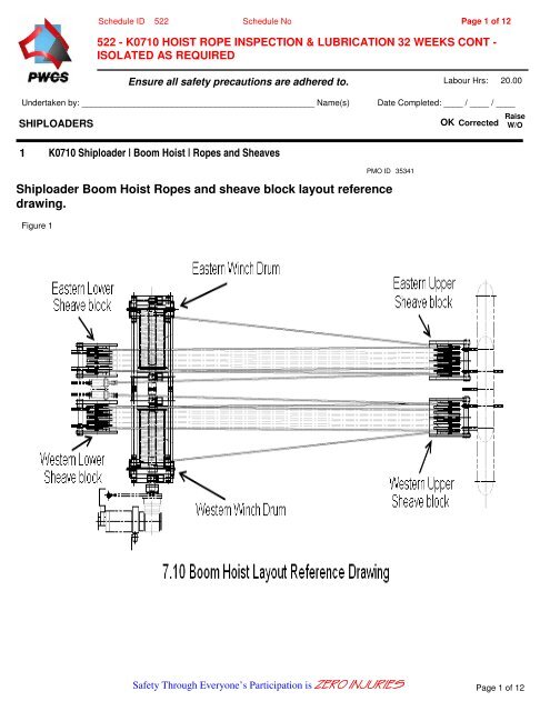 Shiploader Boom Hoist Ropes and sheave block layout ... - SIRF Rt