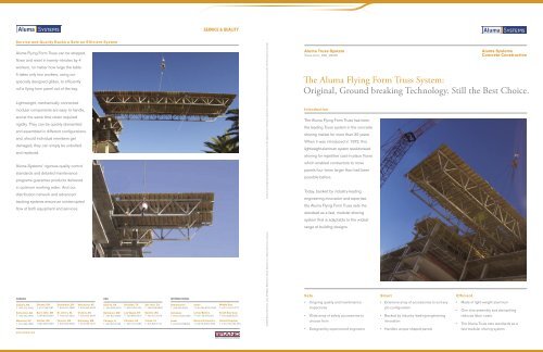 Aluma Truss Product Sheet