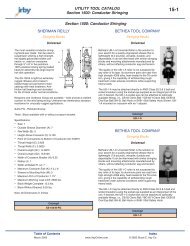 UTILITY TOOL CATALOG Section 2500 - Stuart C. Irby Co.
