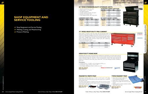 shop equipment and serVice tooLing - Service Supply America