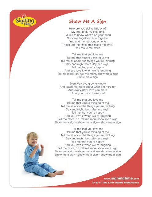 Show Me A Sign How are yo