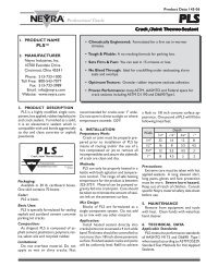Thermoflex Crack/Joint Thermo-Sealant PDS - Neyra Industries, Inc.