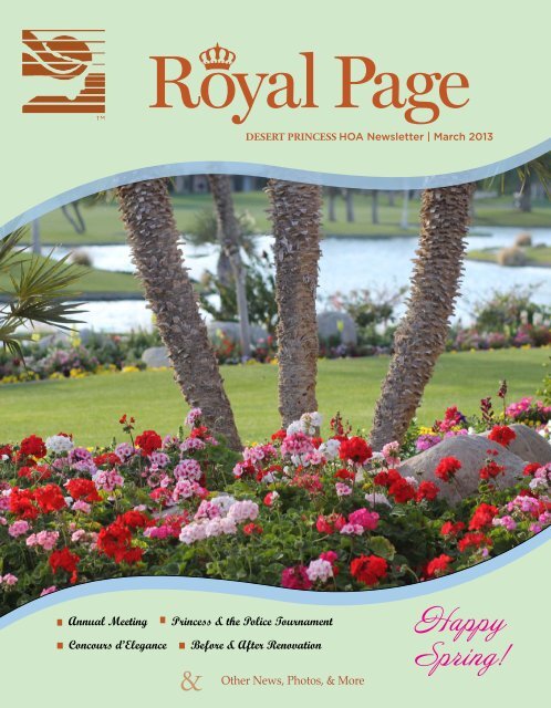 The Royal Page Newsletter – Most Recent Edition - Desert Princess ...