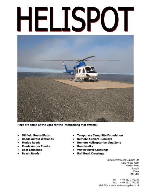 Dura-Base HELISPOT - Eastern Petroleum Supplies