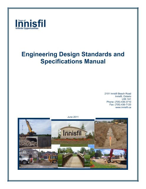 Engineering Design Standards and Specifications ... - Town of Innisfil