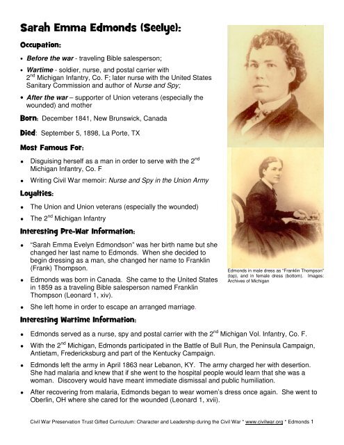 Sarah Emma Edmonds (Seelye):