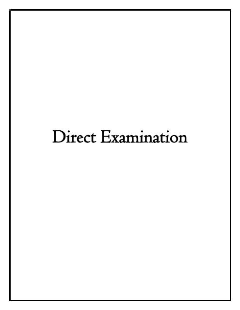 arbitration - direct examination - branch 38