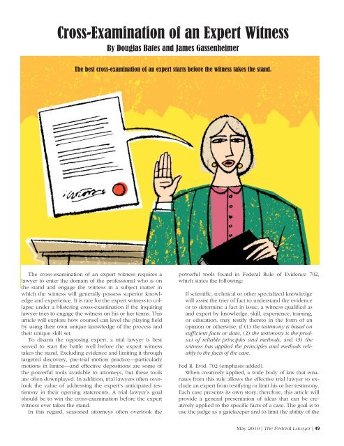 Cross-Examination of an Expert Witness - Berger Singerman