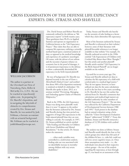 CROSS ExAMINATION OF ThE DEFENSE LIFE ... - Nurenberg Paris