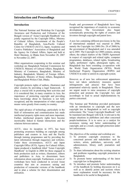 Introduction and Proceedings