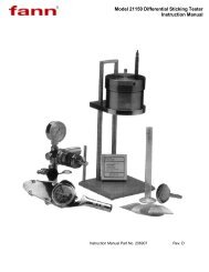 Ultrasonic Cement Analyzer (UCA) System User Manual - Fann ...