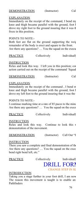 DEMONSTRATION (Instructor