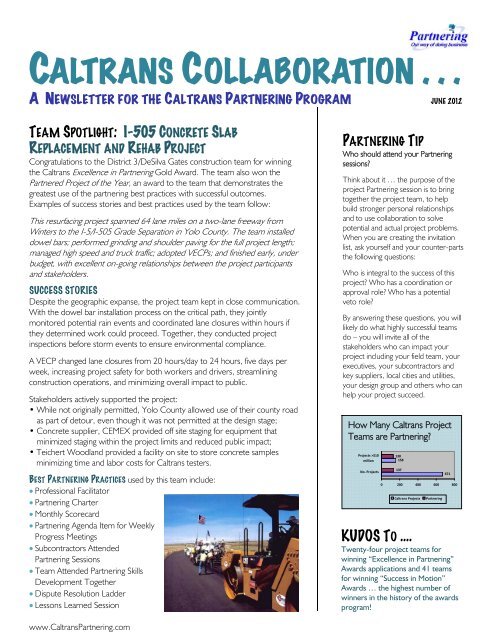 Caltrans Collaboration Newsletter - June 2012
