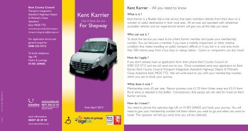 Shepway Kent Karrier - Kent County Council