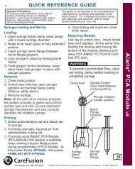 Alaris PCA and EtCO2 modules FAQs - CareFusion