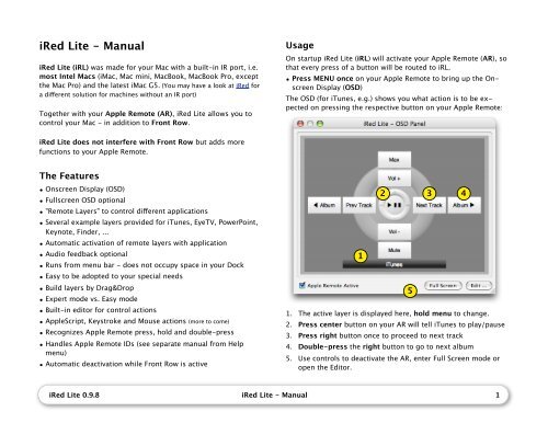 iRed Lite - Manual - FileWell