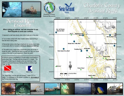 Artificial Reef Locations - Charlotte County Cooperative Extension