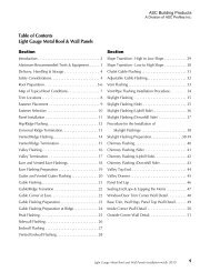 ASC BUILDING PRODUCTS COLOR CHART