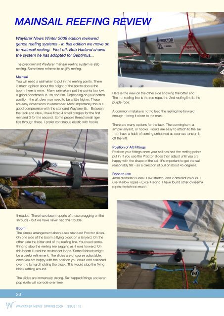 MAINSAIL REEFING REVIEW