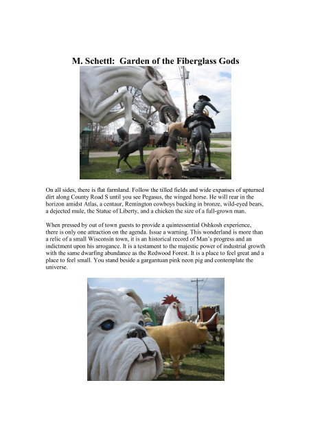 M. Schettl: Garden of the Fiberglass Gods - Daphne Young