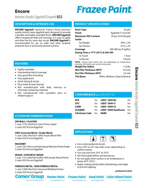 Encore Frazee Paint