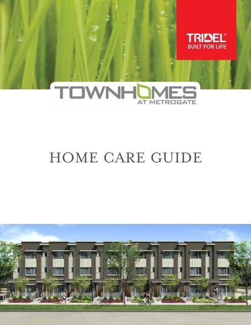 HOME CARE GUIDE - Tridel