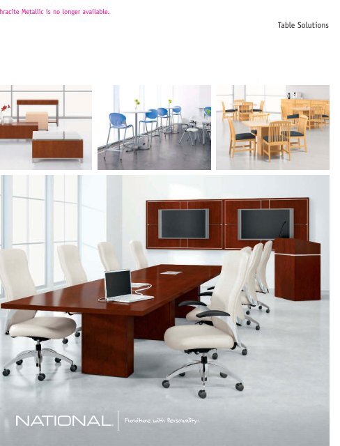 Table Solutions Brochure - National Office Furniture