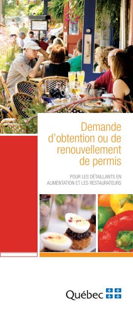 Demande ou renouvellement de permis pour les ... - MAPAQ