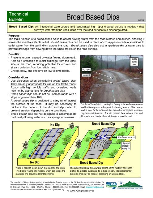 Broad Based Dips - Center for Dirt and Gravel Road Studies - Penn ...