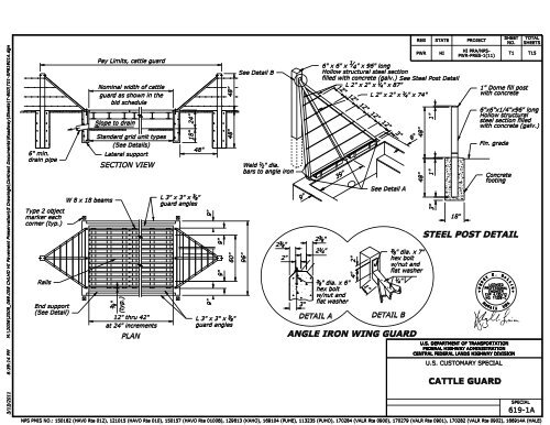 CATTLE GUARD - Central Federal Lands Highway Division