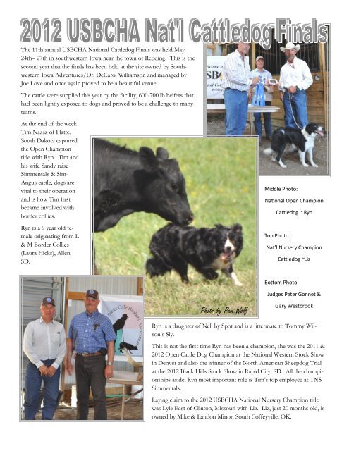 Photo by Pam Wolf - USBCHA National Cattledog Finals