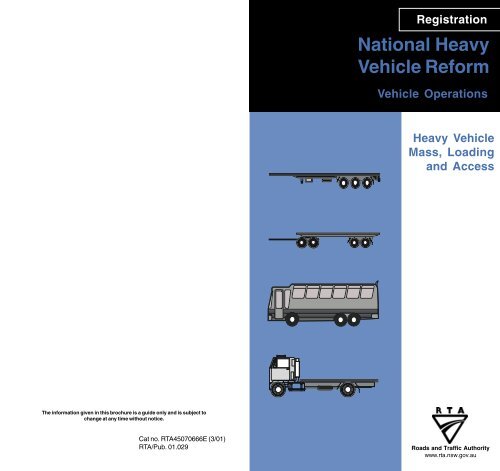 Heavy Vehicle Mass, Loading and Access National Heavy ... - RTA