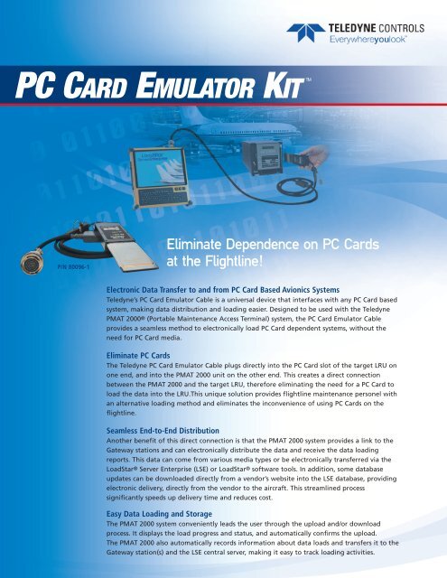 PC Card Emulator Kit_Data - Teledyne Controls