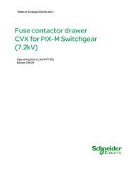 Fuse contactor drawer CVX for PIX Switchgear (12kV) - Schneider
