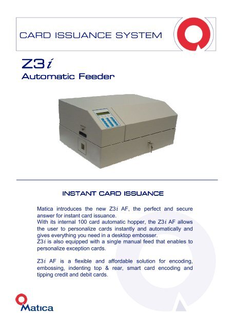 Z3i Card Issuance System - INTERSOFT - Point of Sale Solutions