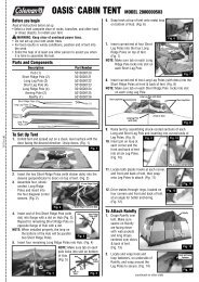9271-210 Durango 20x10 Family Cabin Tent - Coleman