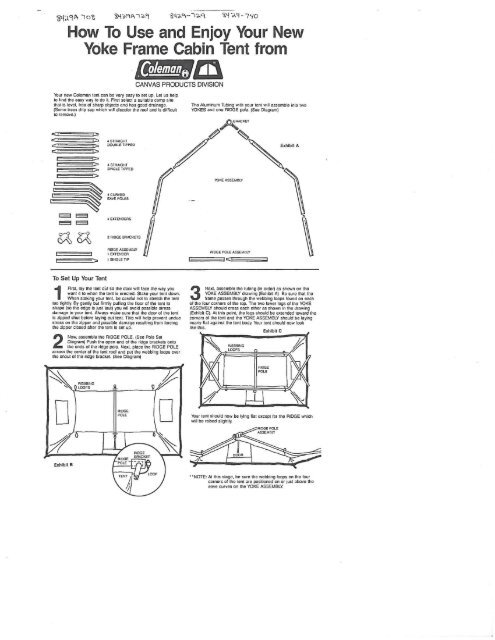 8429 Series - Yoke Frame Cabin Tent - Coleman