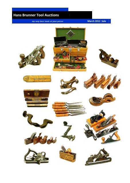 Hans Brunner Tool Auctions - Hans Brunner Tools