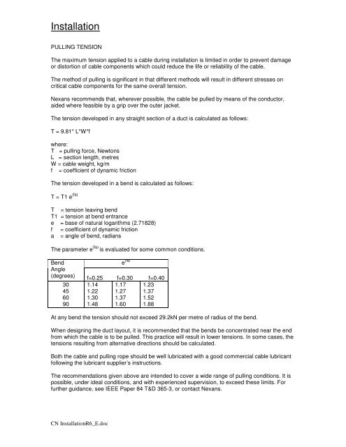 Energex CN Installation - Nexans