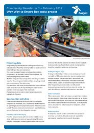 NOTIFICATION OF SERVICE WORK (NOSW) - Ausgrid