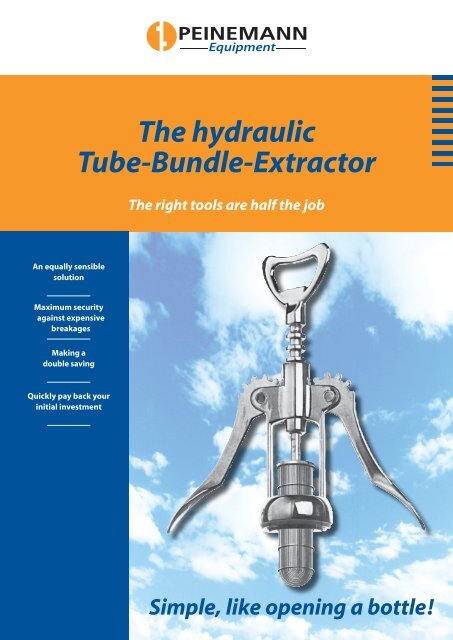 The hydraulic Tube-Bundle-Extractor