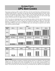 BAR CODE 39 - Elfring Fonts Inc
