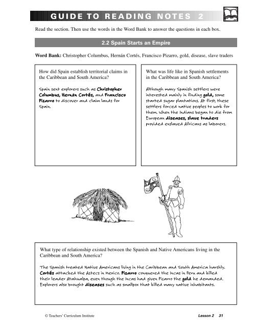 GUIDE TO READING NOTES 2