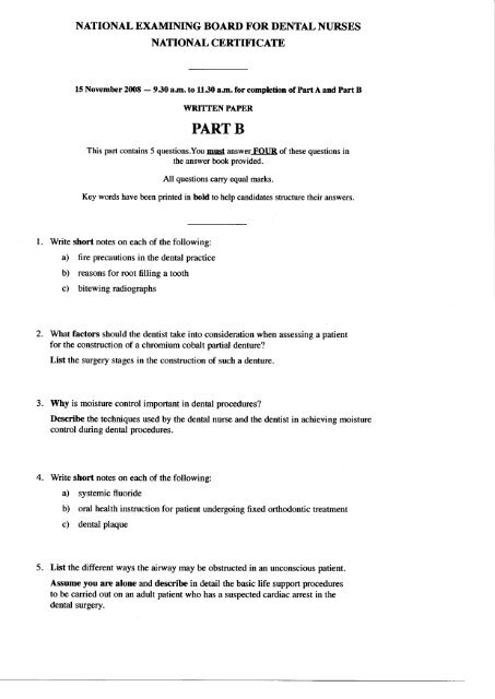 NATIONAL EXAMINING BOARD