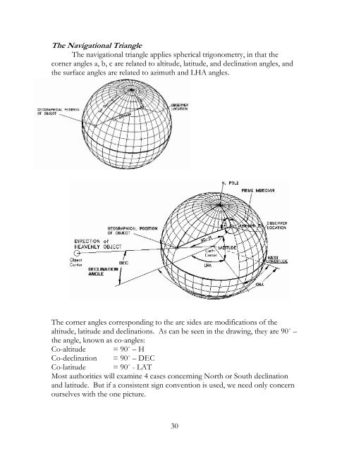 The Navigational Triangle