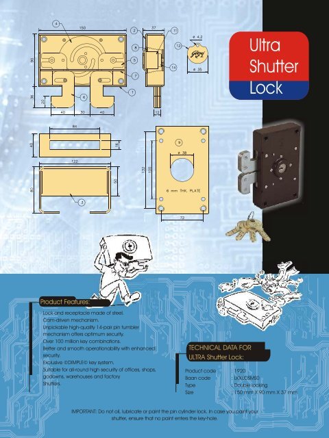 Ultra Shutter Locks - Godrej Locking